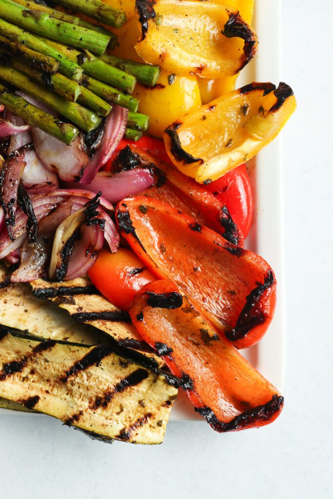 Grilled Marinated Vegetable Platter - krystalgeorge.com
